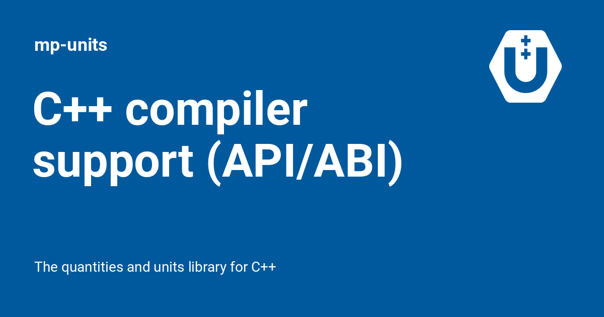 C++ compiler support (API/ABI) - mp-units