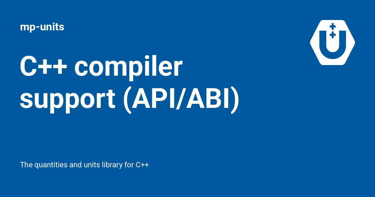 C++ compiler support (API/ABI) - mp-units