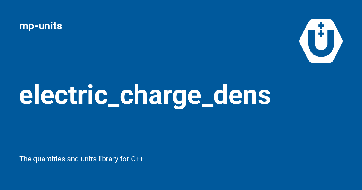 electric_charge_density - mp-units